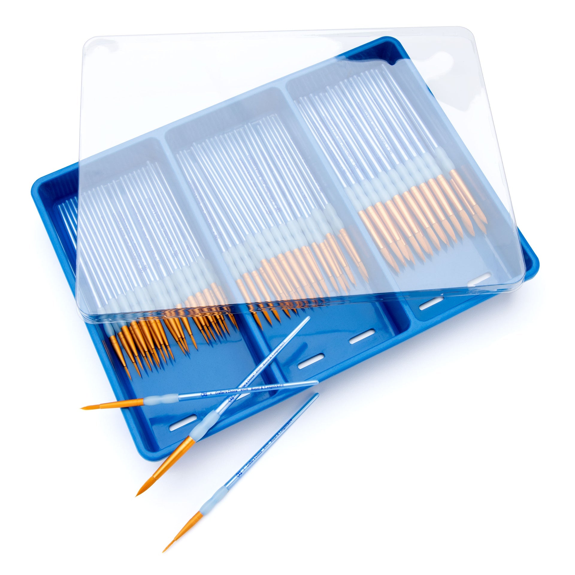 BLBOX-CCRND-72 | 72pc Crafter's Choice™ Round Brush Blue Box Set ...