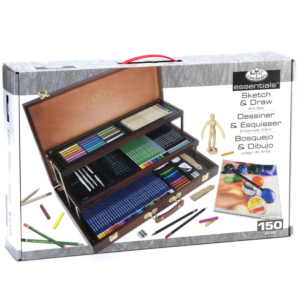 RSET-ART8100 | Essentials™ 134pc Sketching & Drawing Box Art Set ...
