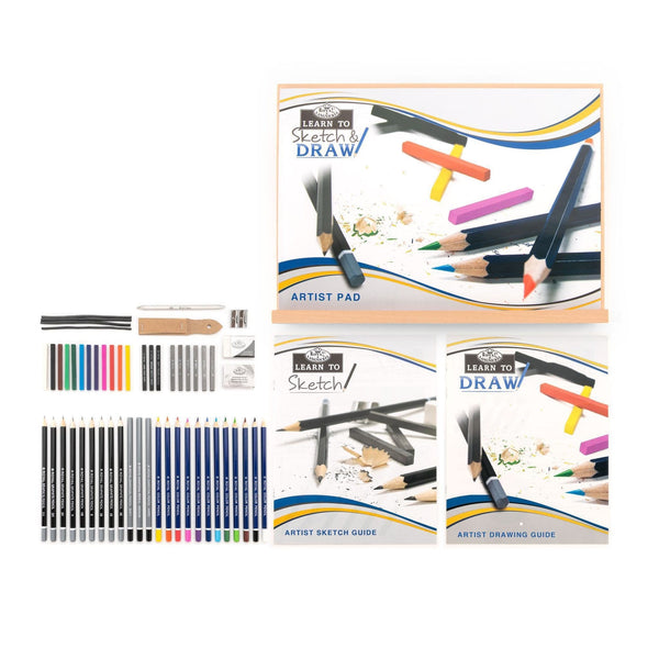 RSET-LT102 | Learn To Sketch & Draw Set - 58pc – Royal & Langnickel
